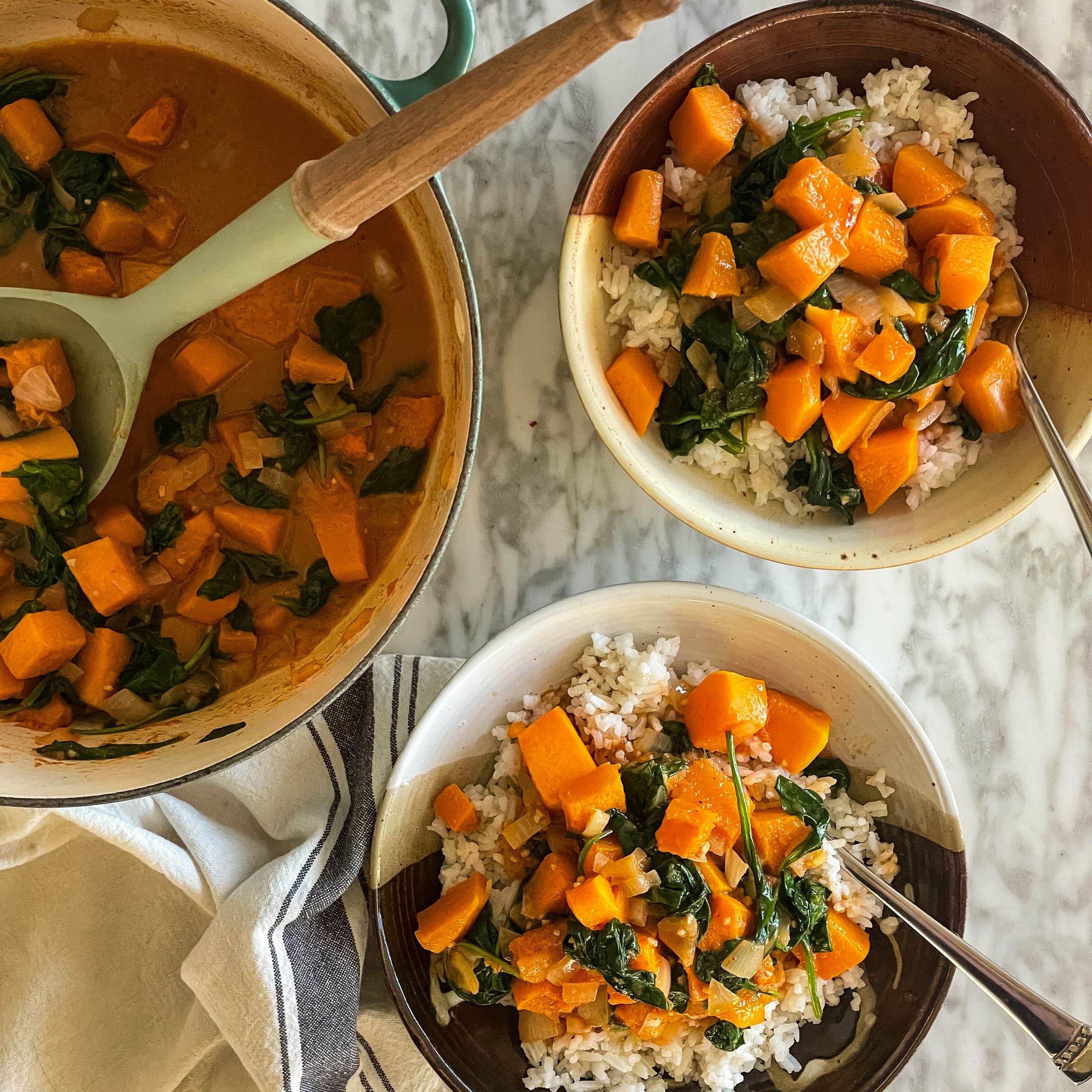 Butternut Squash and Spinach Curry | Lavender Honey