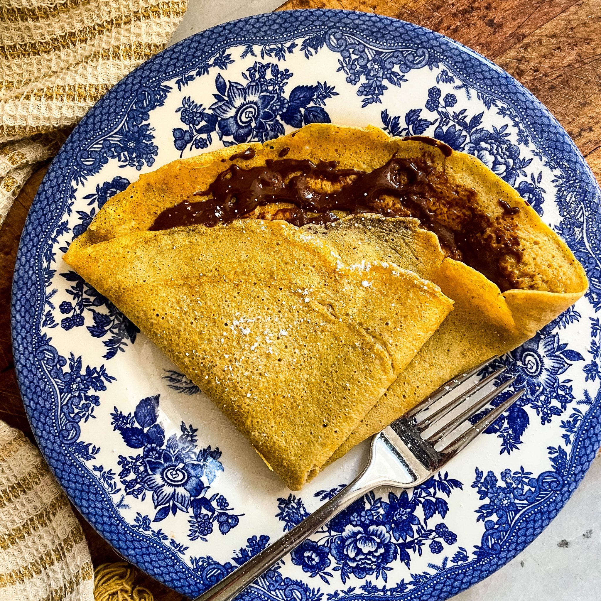 Pumpkin Crepes with Chocolate Hazelnut Spread | Lavender Honey